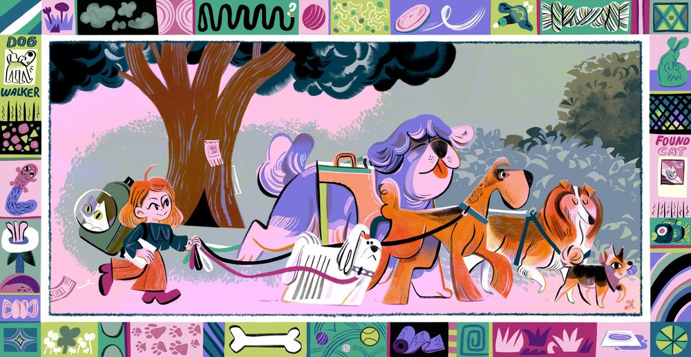 kidlit artwork for children — Meg Hunt-- Illustrations with Character.