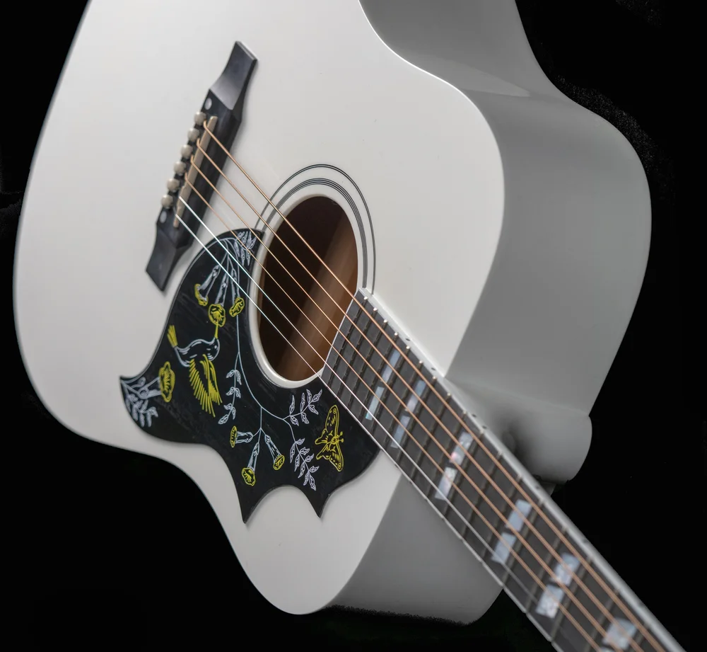 Gibson White Acoustic Guitar