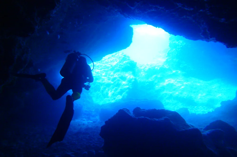 SCUBA diving in Niue: Caves and sea snakes under the sea — Deviating ...