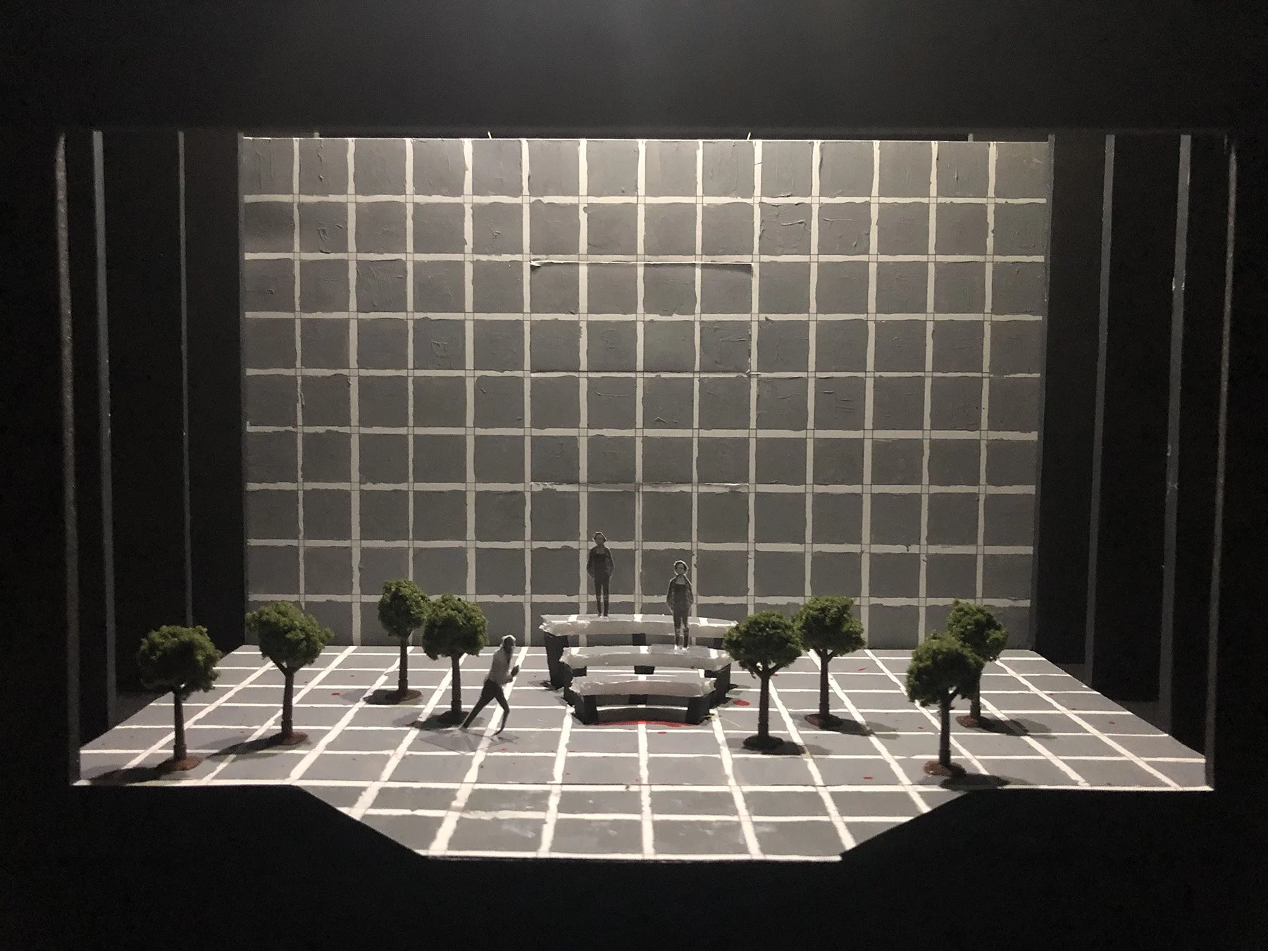 Physical model building by beginning students of scenic design @ UMass ...