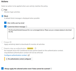 Using Microsoft Defender for Cloud Apps to limit file downloads to ...