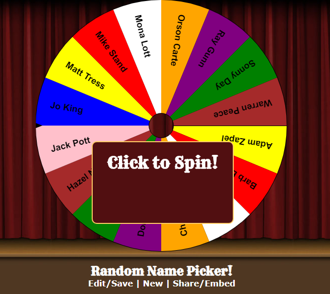 Online Classroom Pickers And Spinners – XVYP