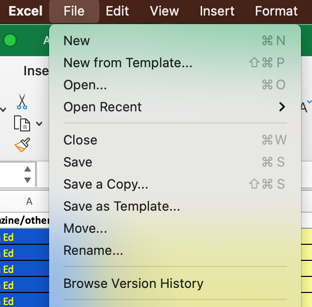How to retrieve an older version of an Excel spreadsheet — ICT ...