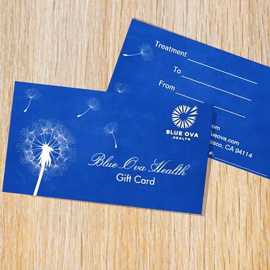 Gift Cards | Blue Ova Health & Acupuncture San Francisco