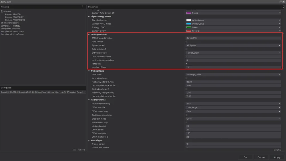 Remek! Momentum Part 13a: PRO STR Settings Explained — Remek! Trading ...
