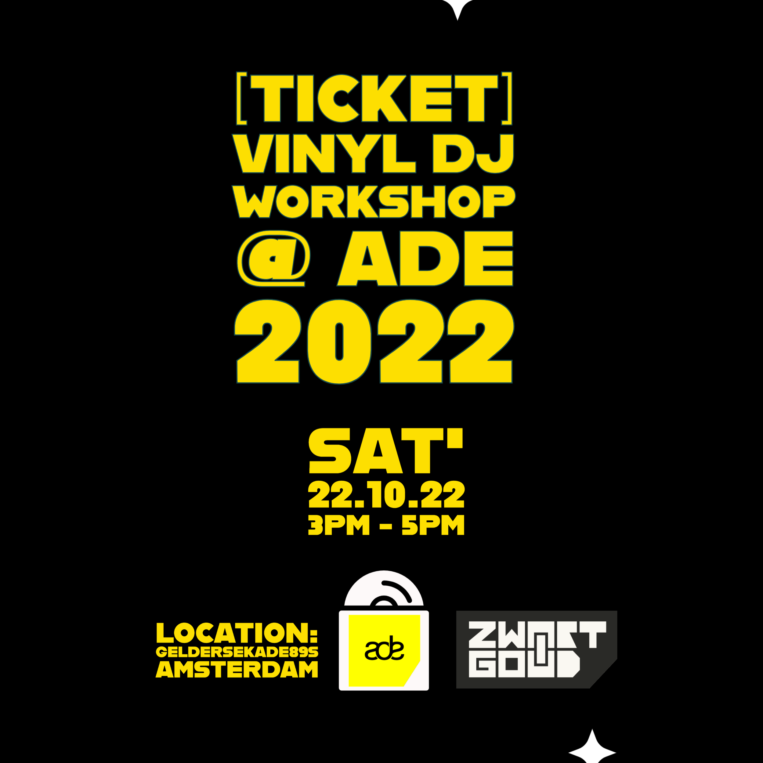 Tickets — ZWART GOUD record store