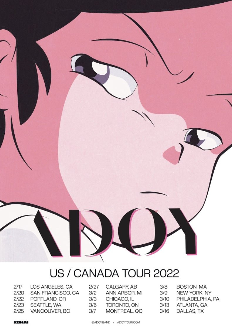 Seoul-Based Indie Rock Band ADOY Announce Their North American Tour ...