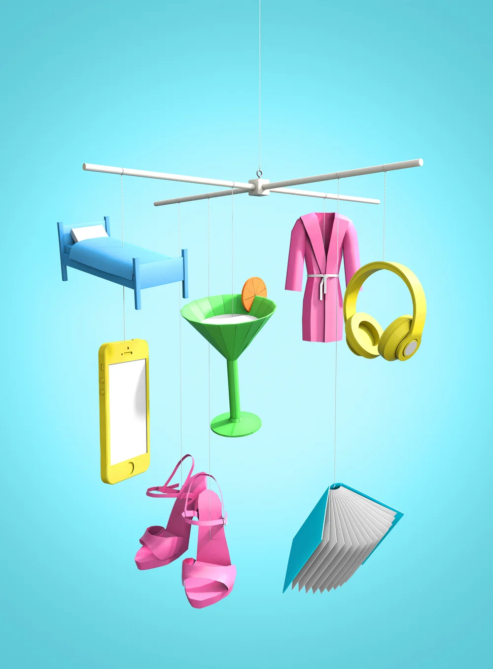 papercraft mobile — hitandrun creative studio