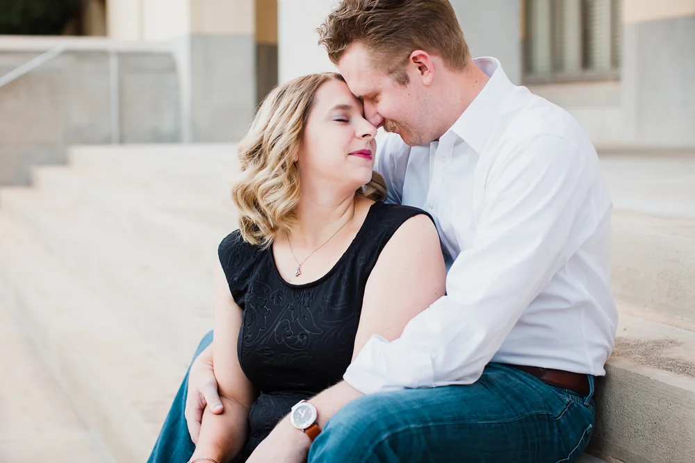 Ben + Kara | Downtown Amarillo Engagement Photos with Urban Vibes ...