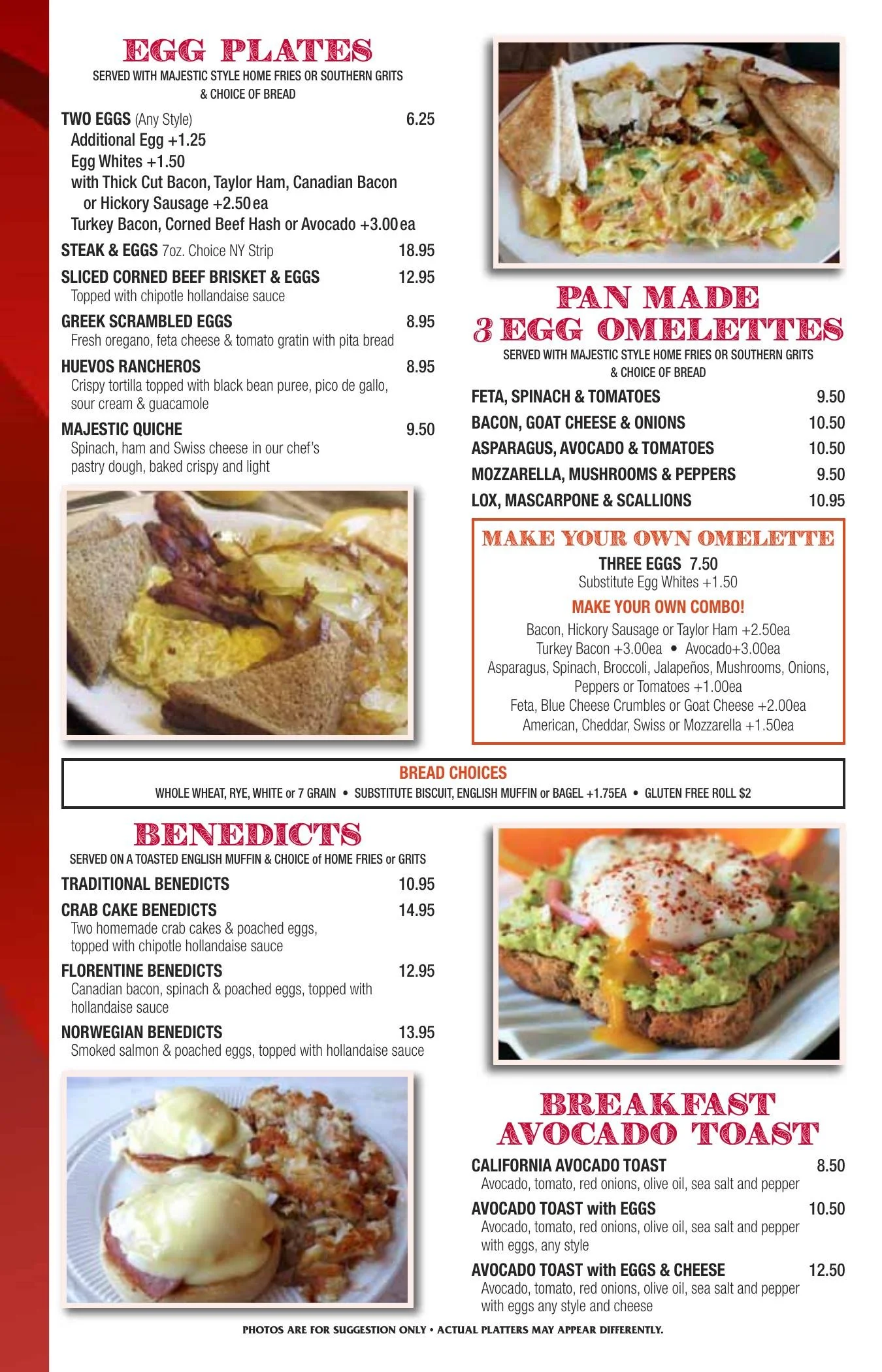 Typical Colonial Menu