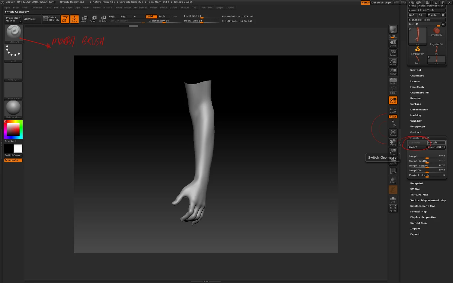 Projecting details in Zbrush — xuan prada
