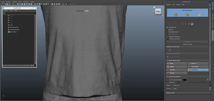 Retopology tools in Maya 2014 — xuan prada
