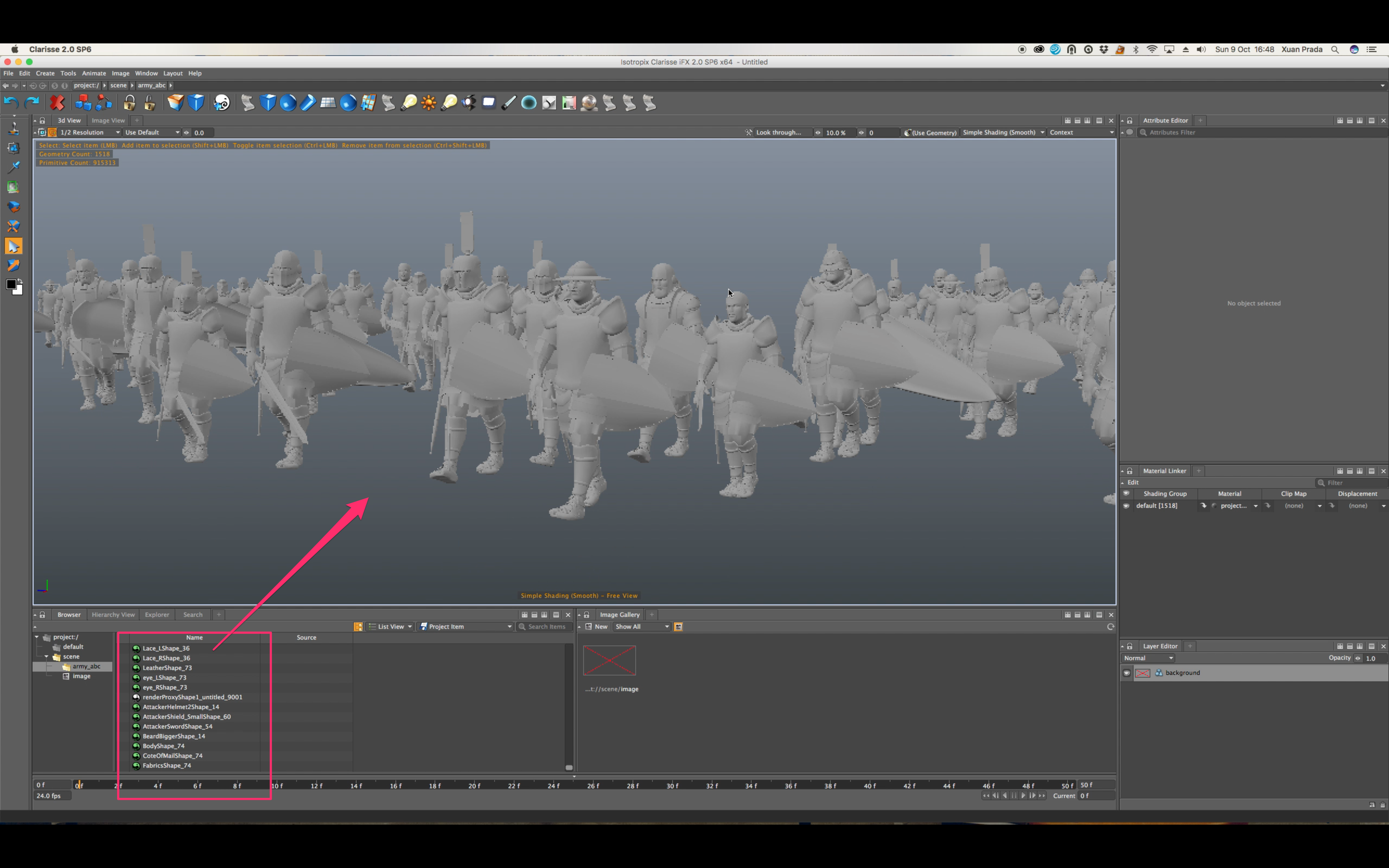 Clarisse shading layers: Crowd in 5 minutes — xuan prada