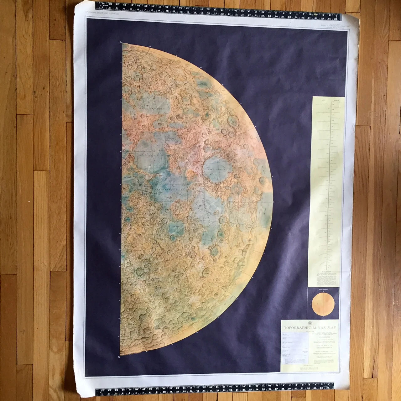 Huge Topographic Lunar Maps; 1964 — Omniterrum