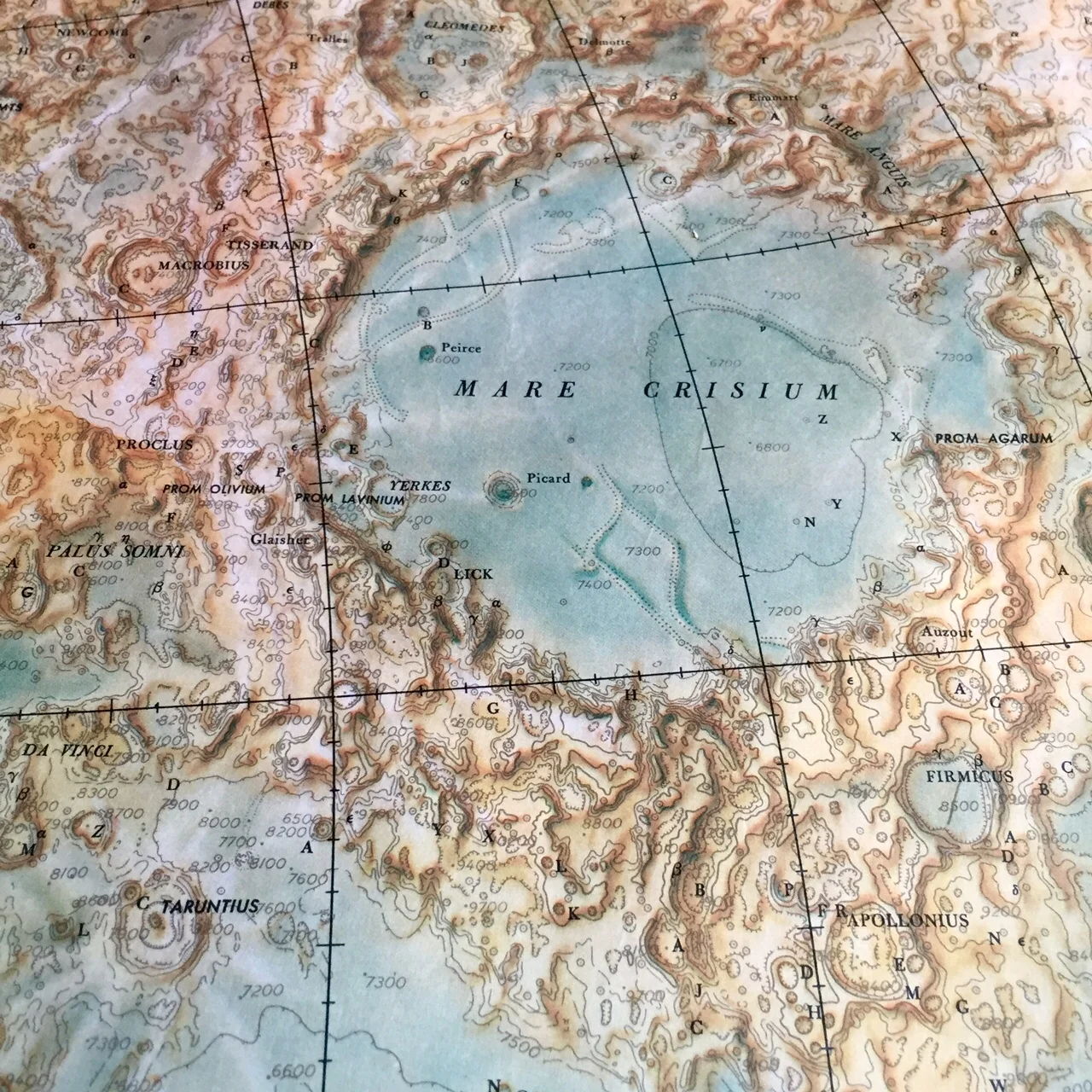 Huge Topographic Lunar Maps; 1964 — Omniterrum