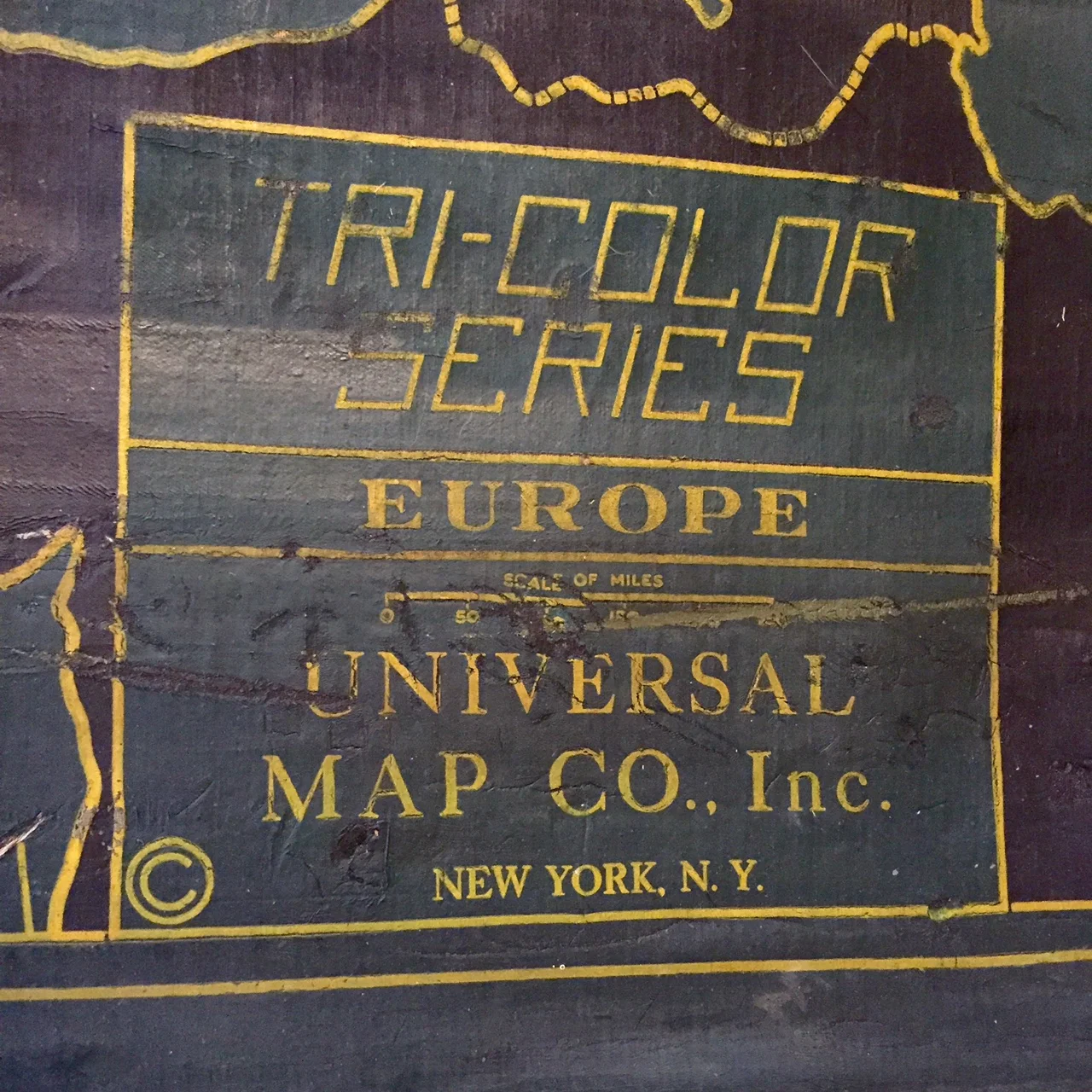 Pre-WW2 Chalkboard Map of Europe — Omniterrum