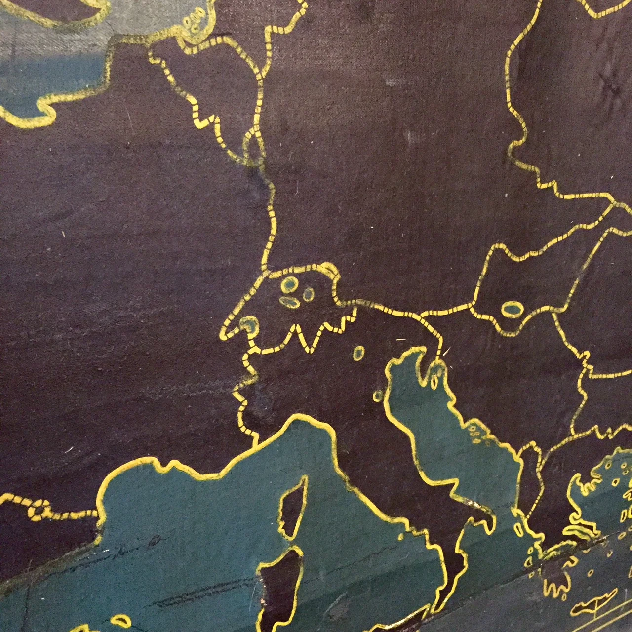 Pre-WW2 Chalkboard Map of Europe — Omniterrum