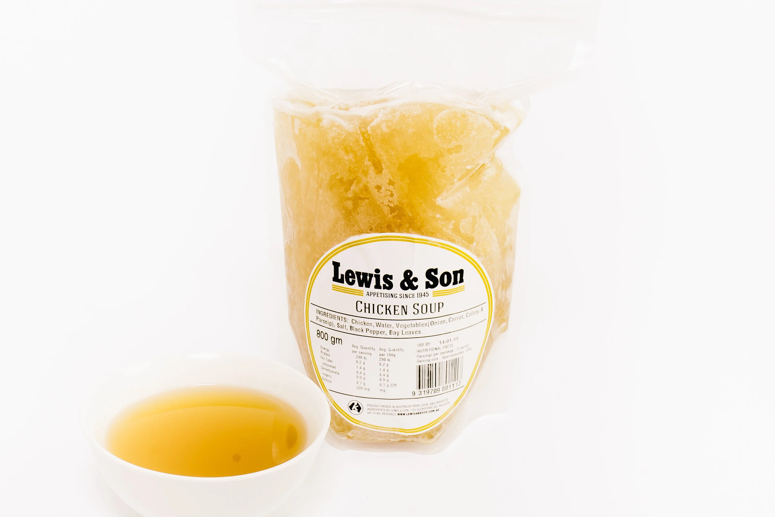 FROZEN Chicken Broth - Medium — Lewis & Son