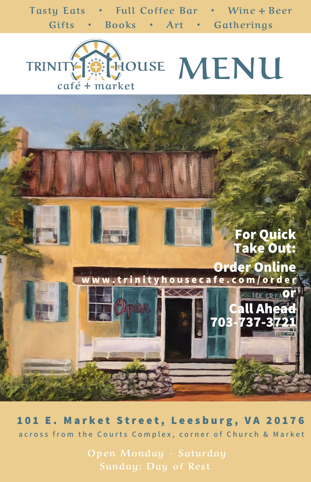 Menu — Trinity House Café & Market