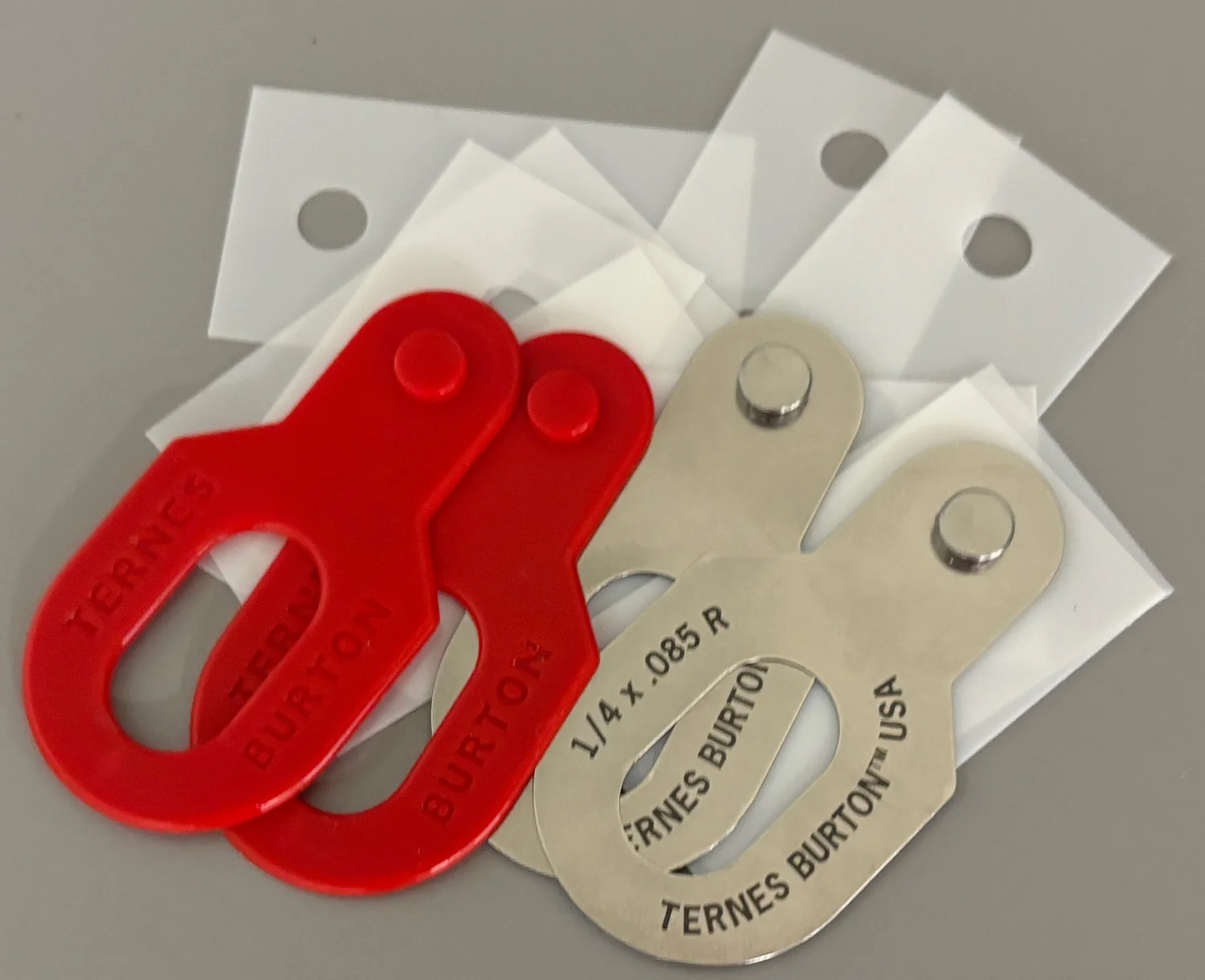 Packages — Ternes Burton Co. - Register Pins, Stripping Tabs