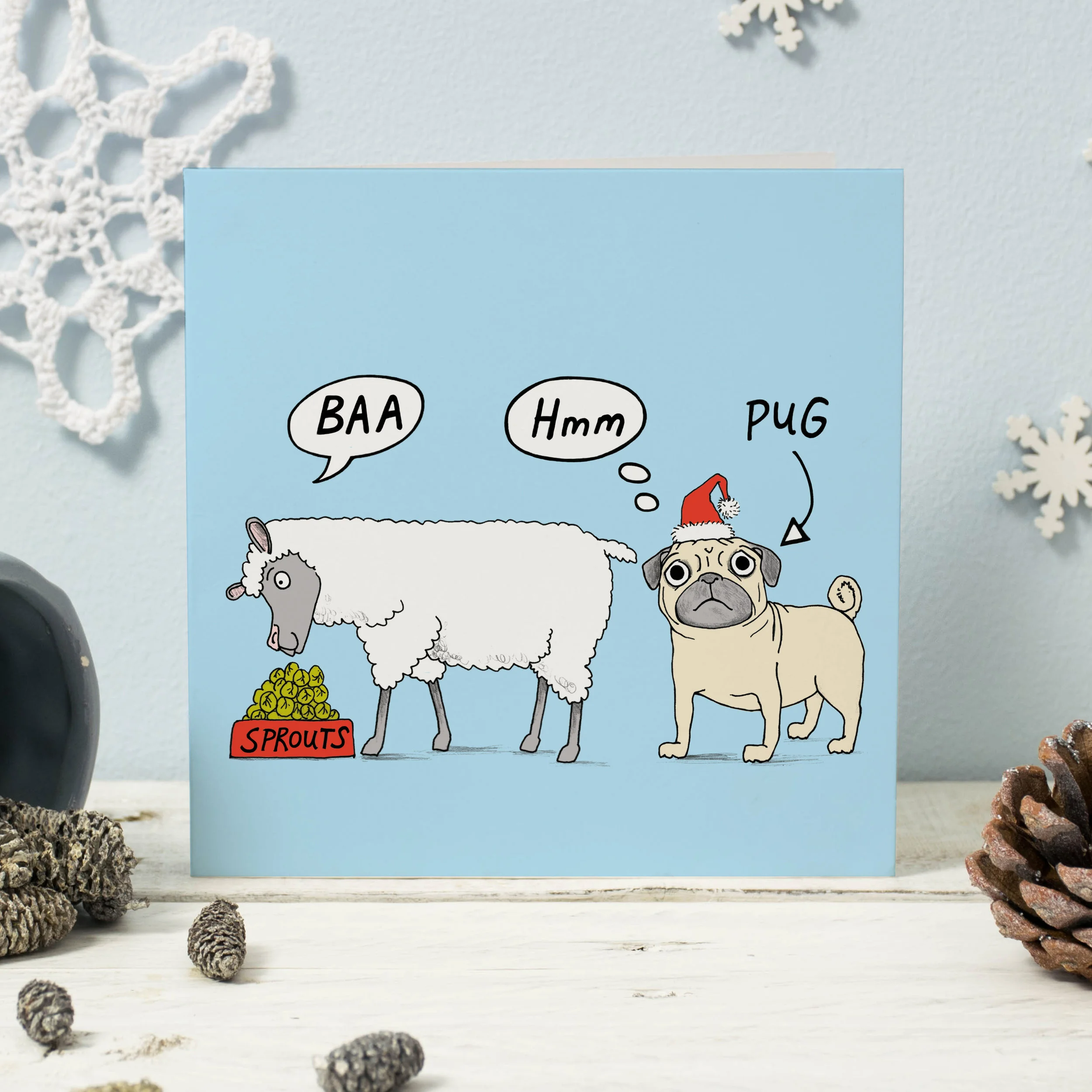 DannyboyBaa Hmm Pug card