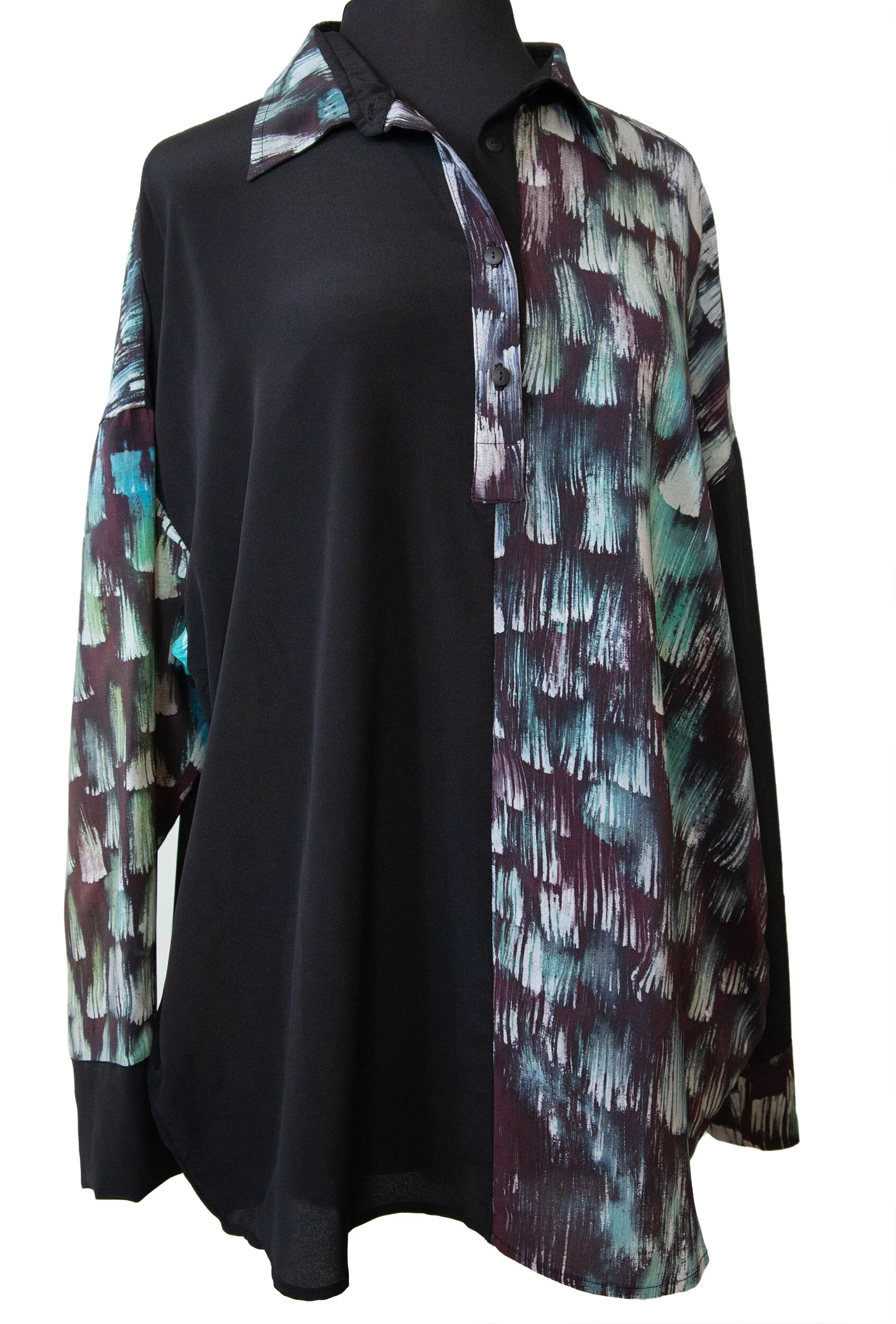 Batik Long Sleeve Silk Shirts — ginapannorfi.comGina Pannorfi