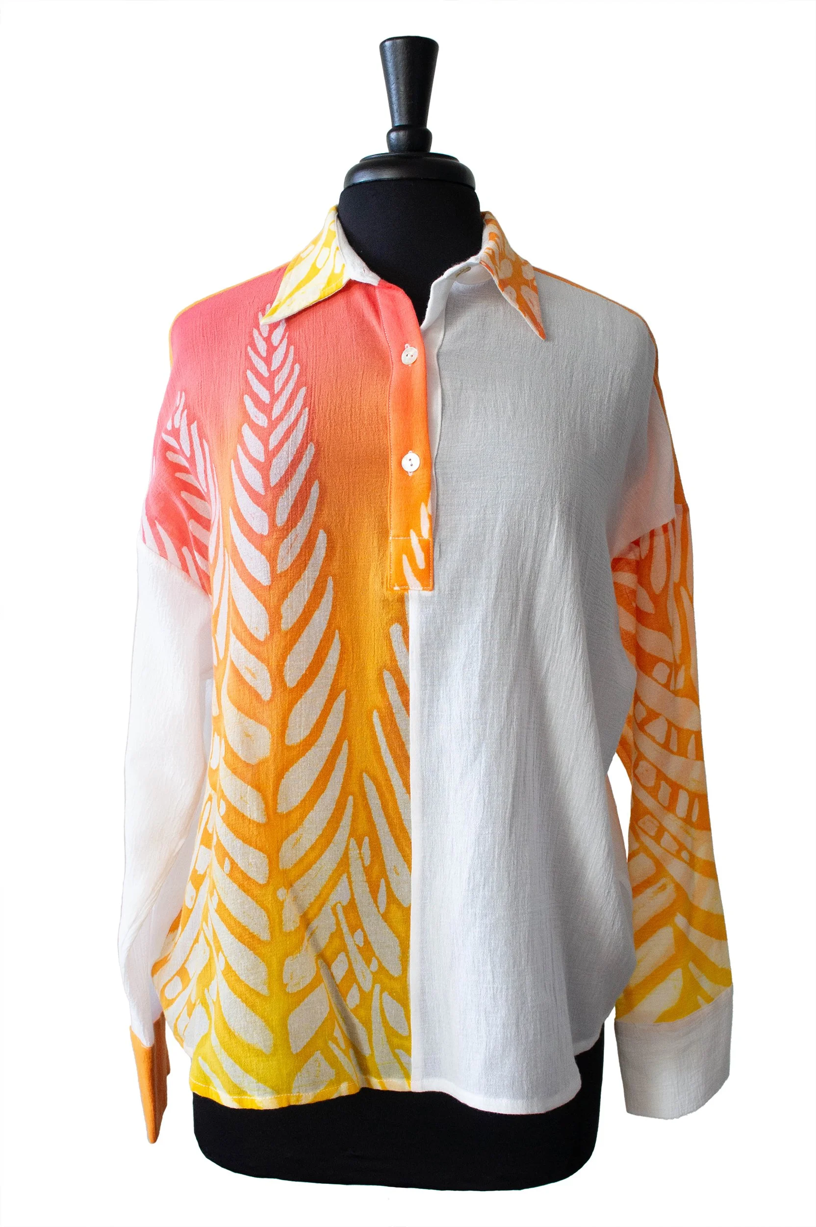 Batik Long Sleeve Silk Shirts — ginapannorfi.comGina Pannorfi