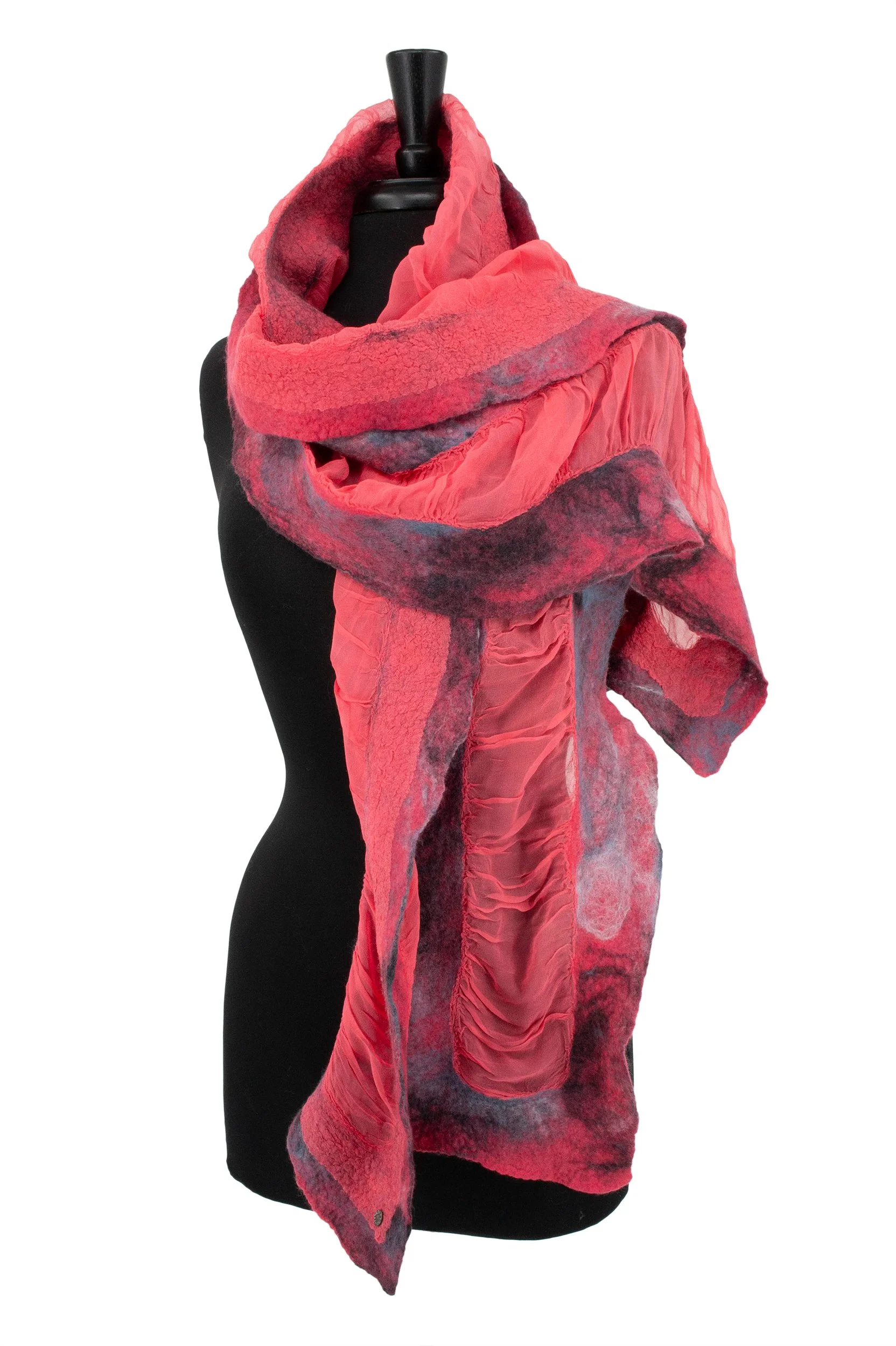 Sheer Red Scarf