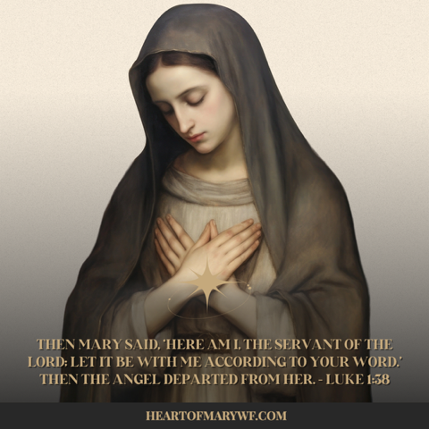 Marian Wallpaper — Heart of Mary