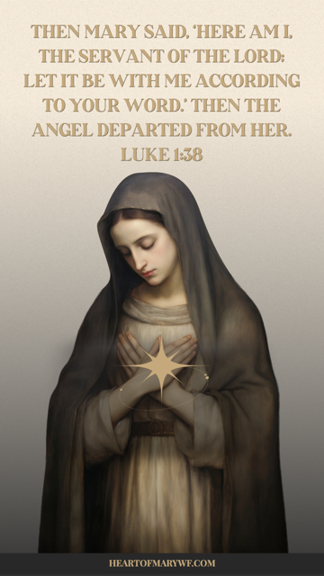 Marian Wallpaper — Heart of Mary