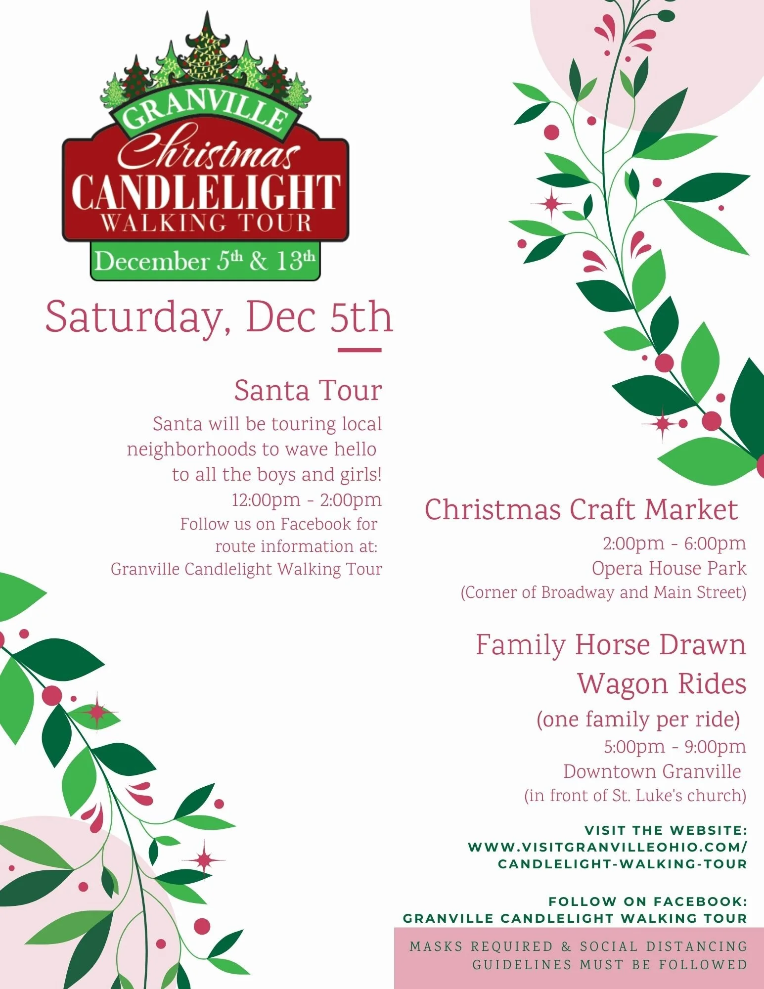 Christmas Candlelight Walking Tour — Explore Granville