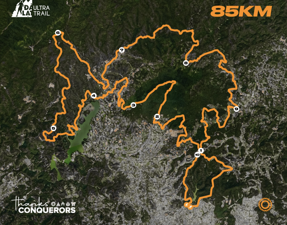 Dalat Ultra Trail: new 85k course map — Asia Trail Master