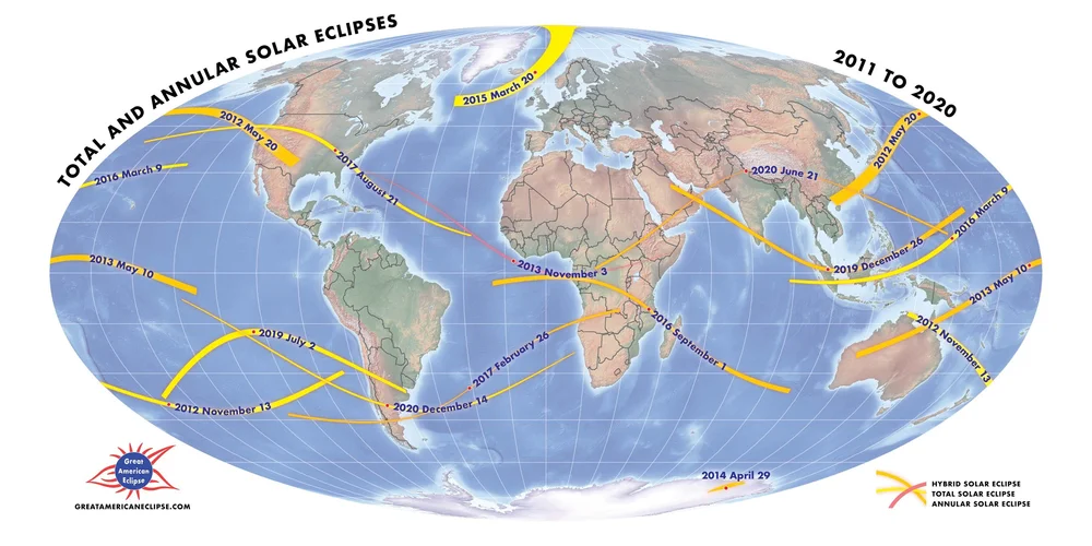 Solar eclipses from 2011 to 2020 — Great American Eclipse