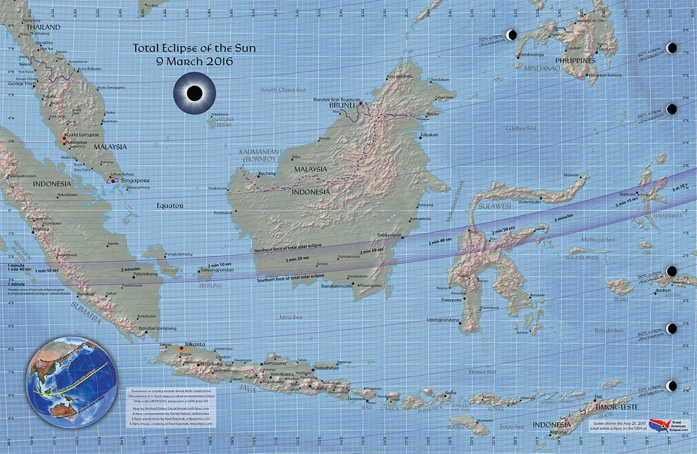 March 9, 2016 Total Solar Eclipse — Great American Eclipse