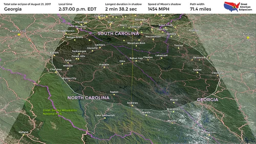 Georgia eclipse — Great American Eclipse