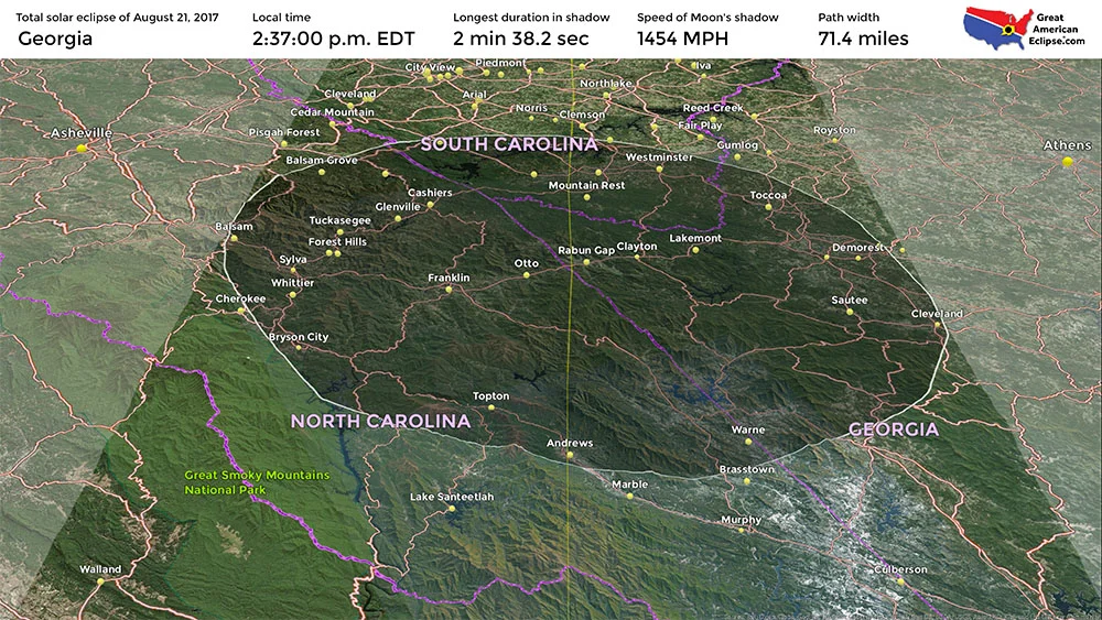 Georgia eclipse — Great American Eclipse