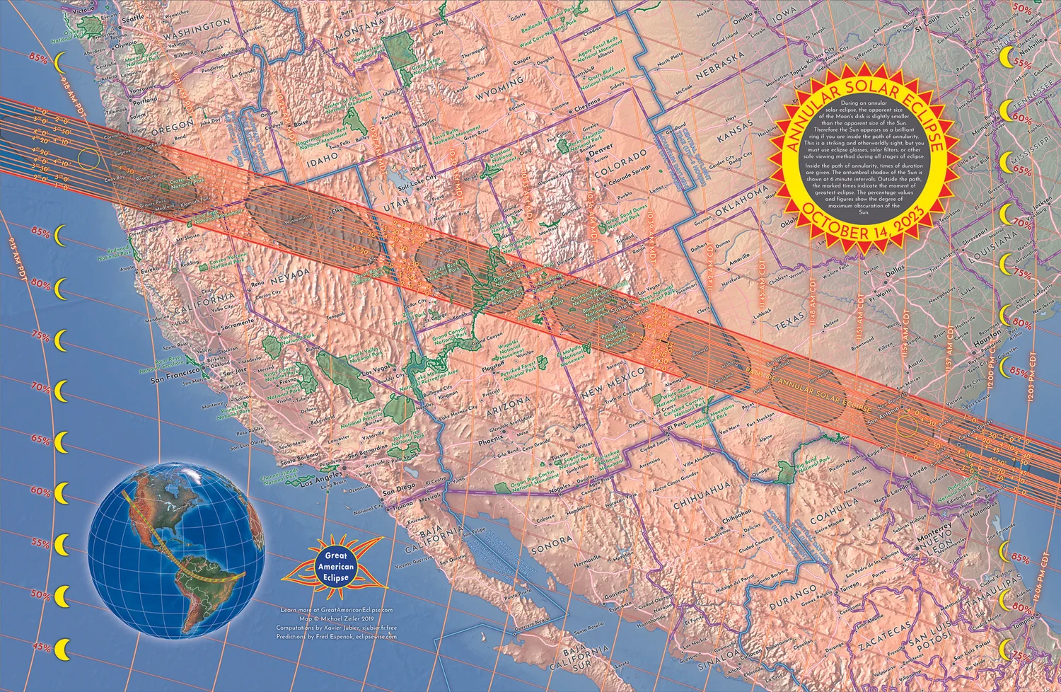 October 14, 2023 Annular Solar Eclipse — Great American Eclipse