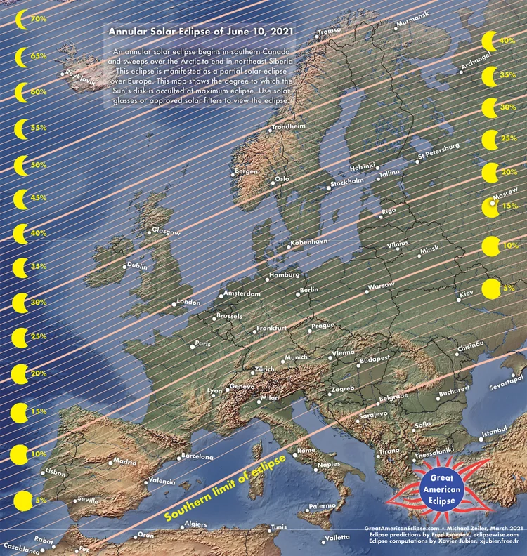 2021 Jun 10 Annular Solar Eclipse — Great American Eclipse