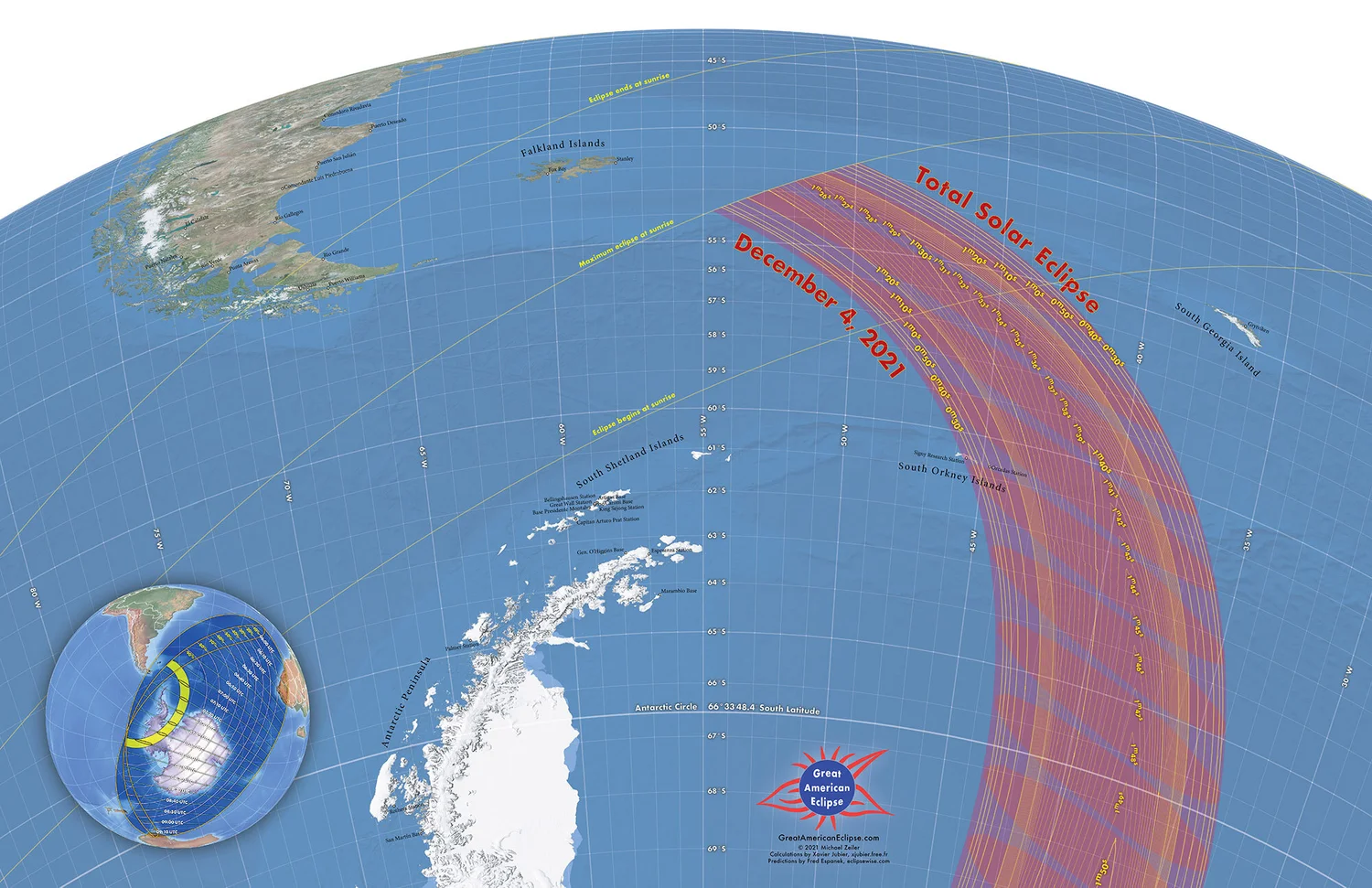 2021 Dec 4 Total Solar Eclipse — Great American Eclipse