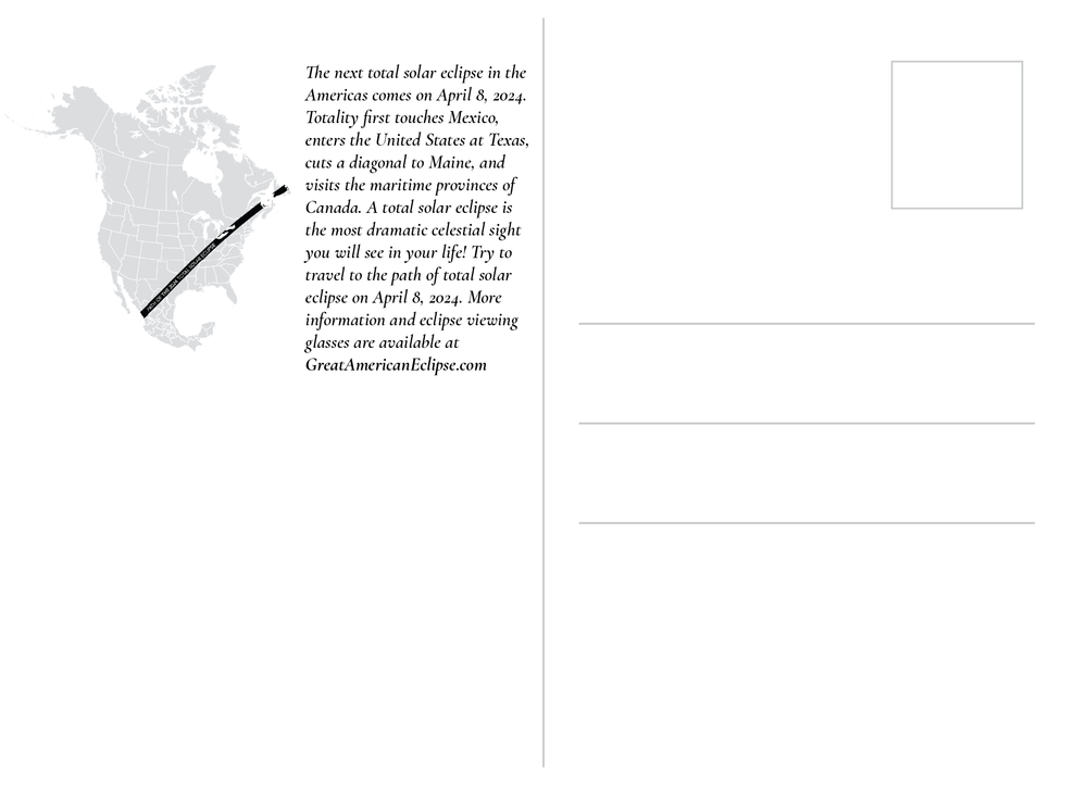 Save The Date Postcard Back