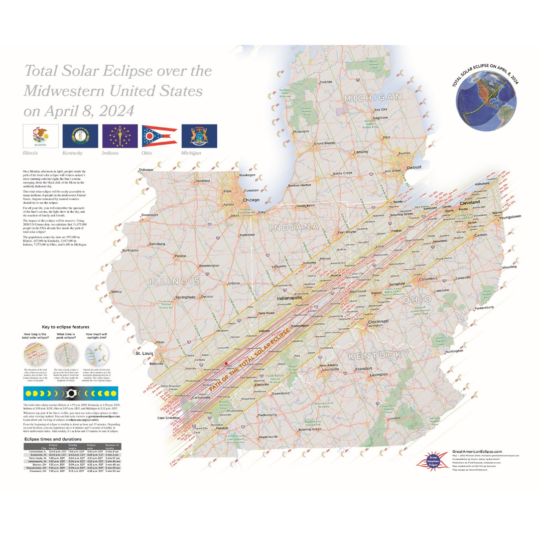 Eclipse maps and posters — Great American Eclipse