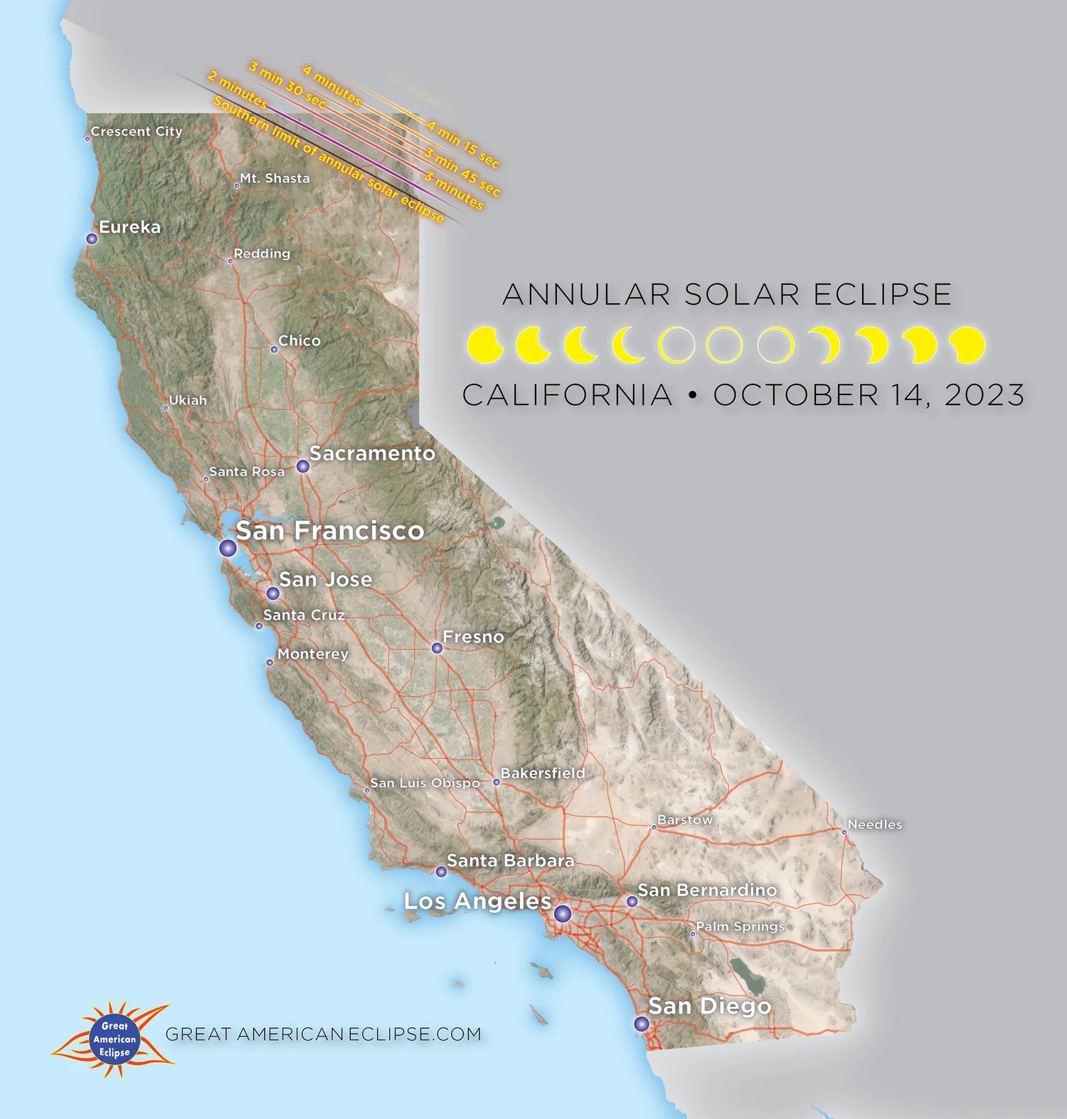 October 14, 2023 Annular Solar Eclipse — Great American Eclipse