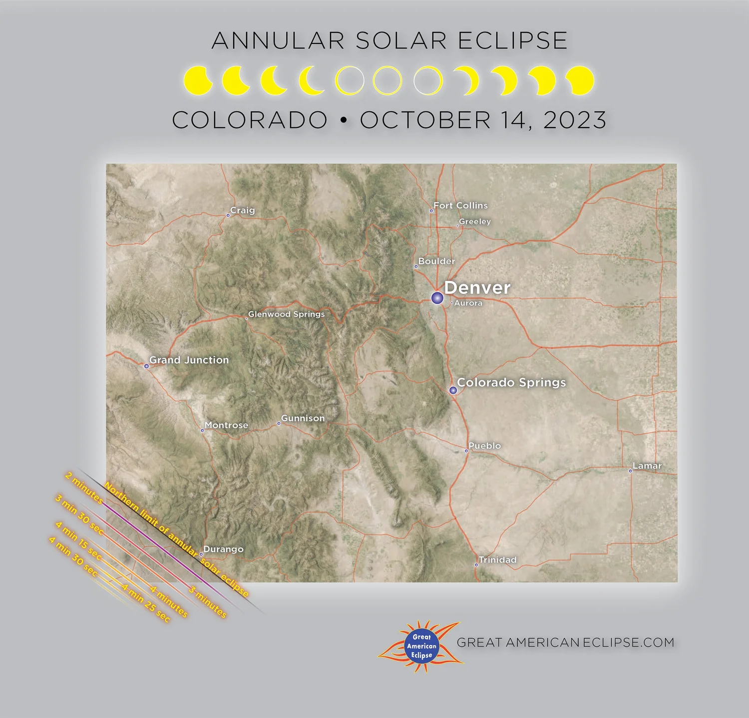 October 14, 2023 Annular Solar Eclipse — Great American Eclipse
