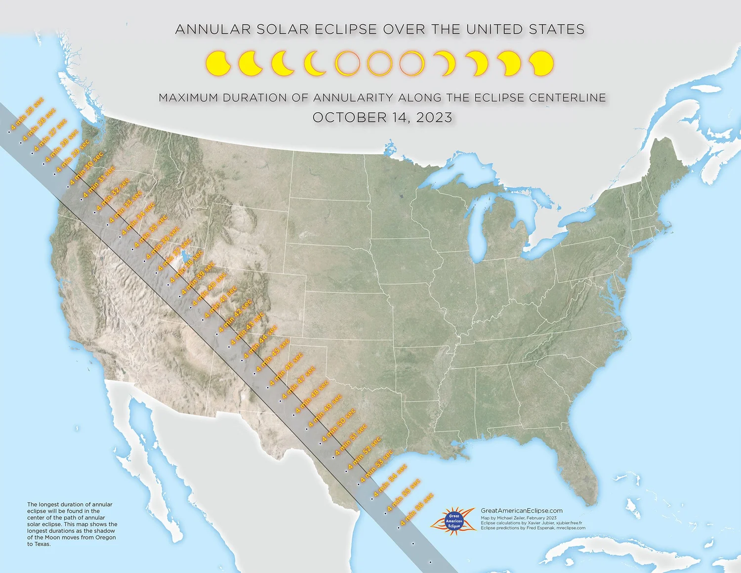 October 14, 2023 Annular Solar Eclipse — Great American Eclipse