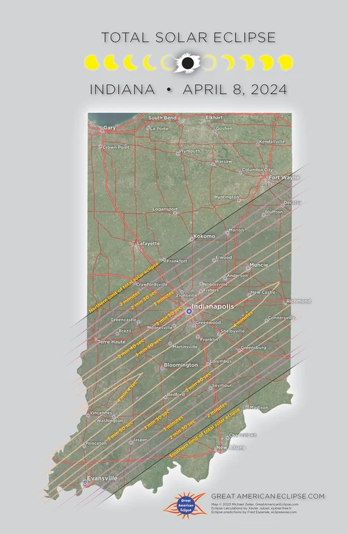 Total Solar Eclipse April 8, 2024 over the US — Great American Eclipse