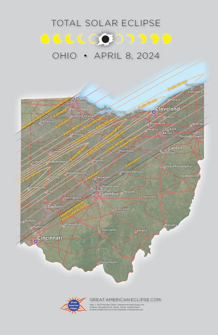 Total Solar Eclipse April 8, 2024 over the US — Great American Eclipse