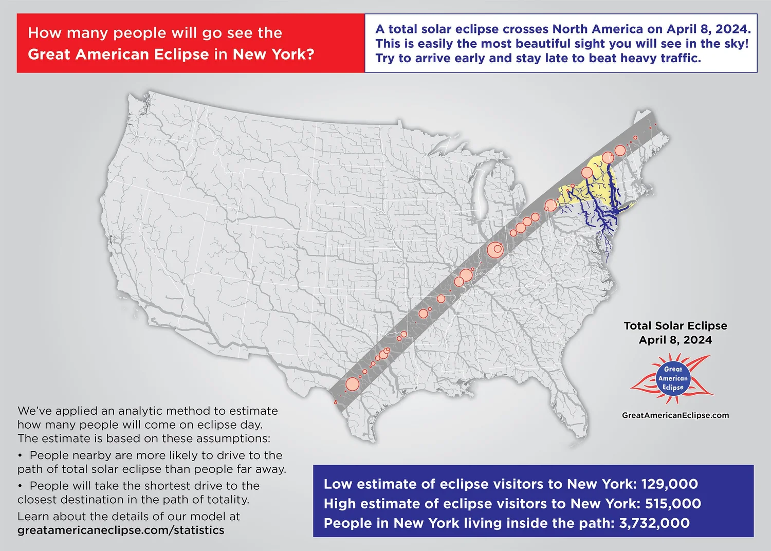 Total Solar Eclipse 2024 New York — Great American Eclipse