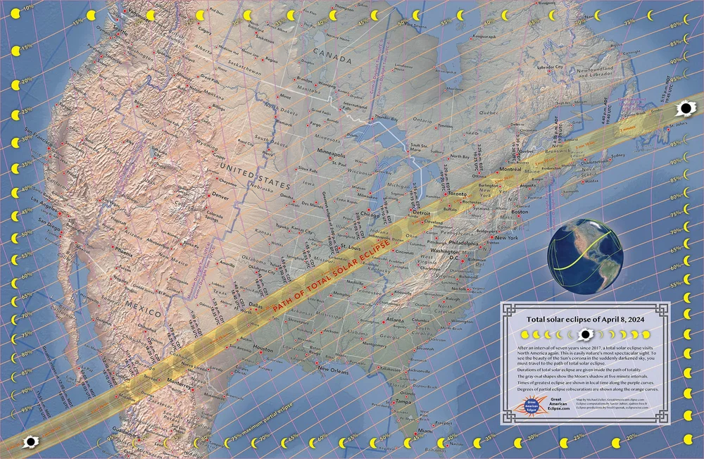 Total Solar Eclipse 2024 US — Great American Eclipse