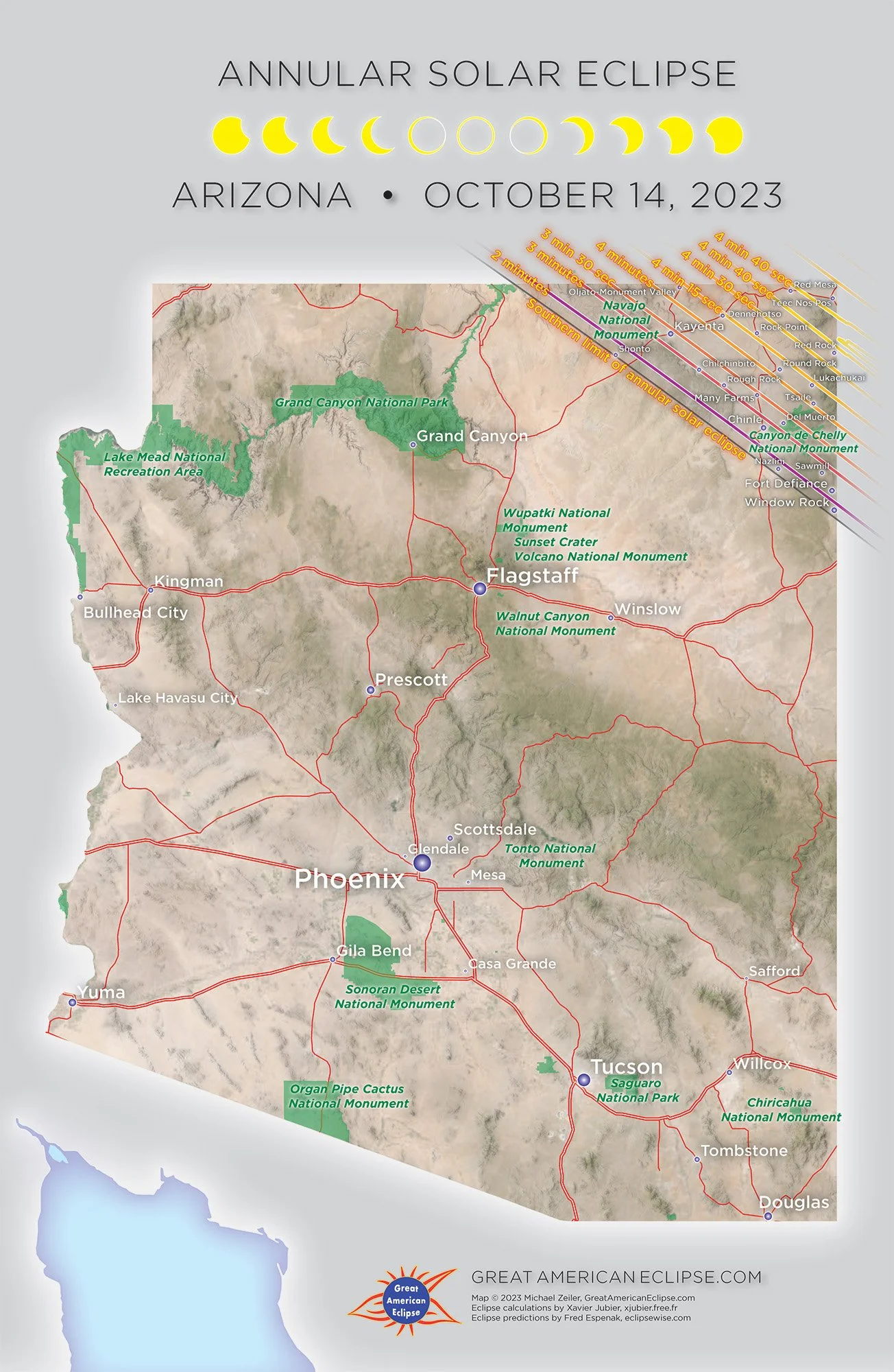 Annular solar eclipse 2023 Arizona — Great American Eclipse