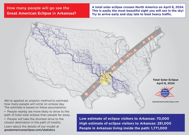 Total solar eclipse 2024 Arkansas — Great American Eclipse